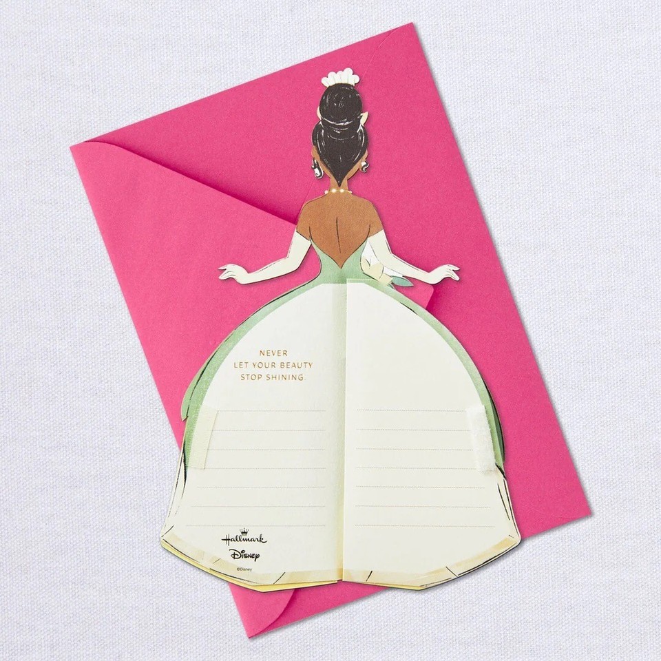 Hallmark Birthday Signature Card ~Disney Princess & The Frog 3D ...