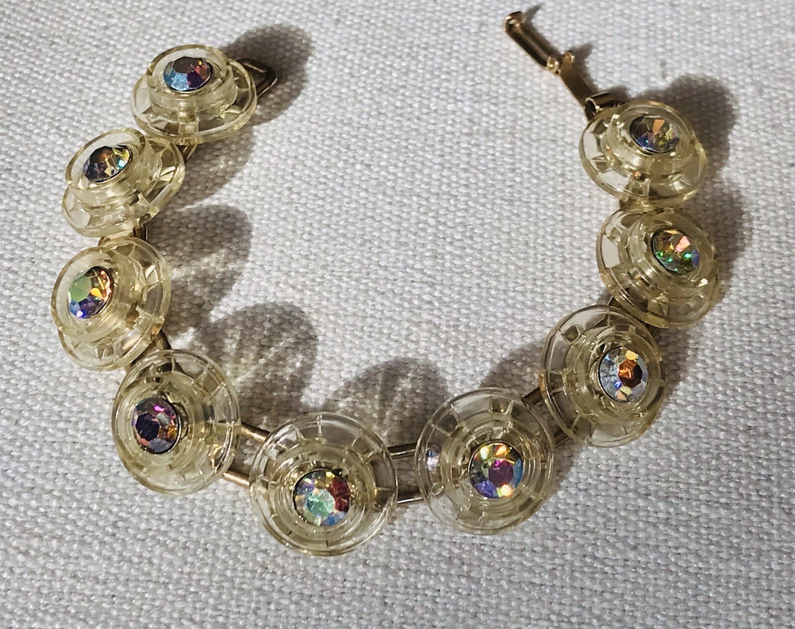 Vintage Atomic Lucite Plastic Orb Rhinestone 7.5”Bang… - Gem