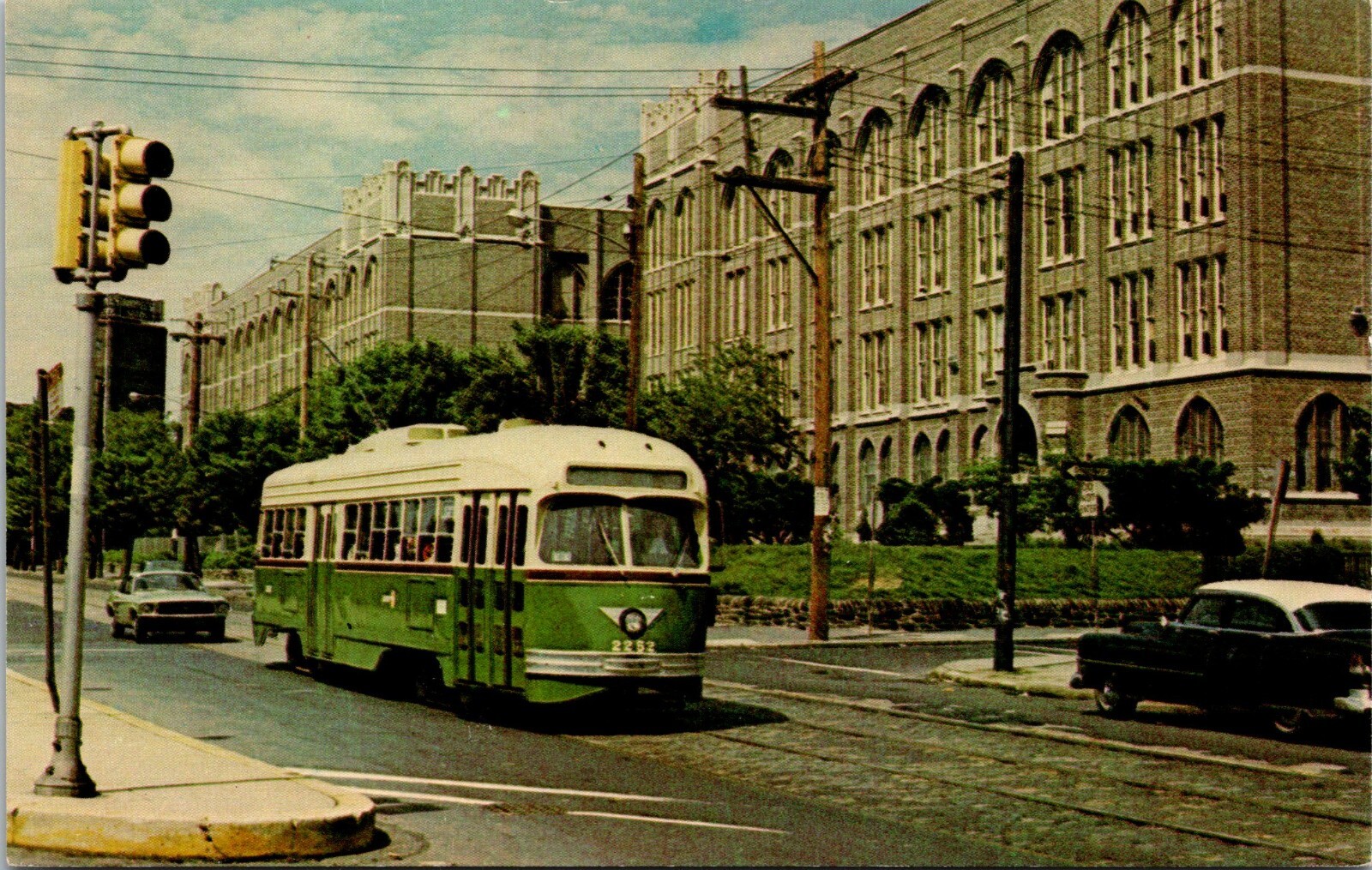 Septa 2252 Trolley Car, Simon Gratz High School, Philadelphia PA ...