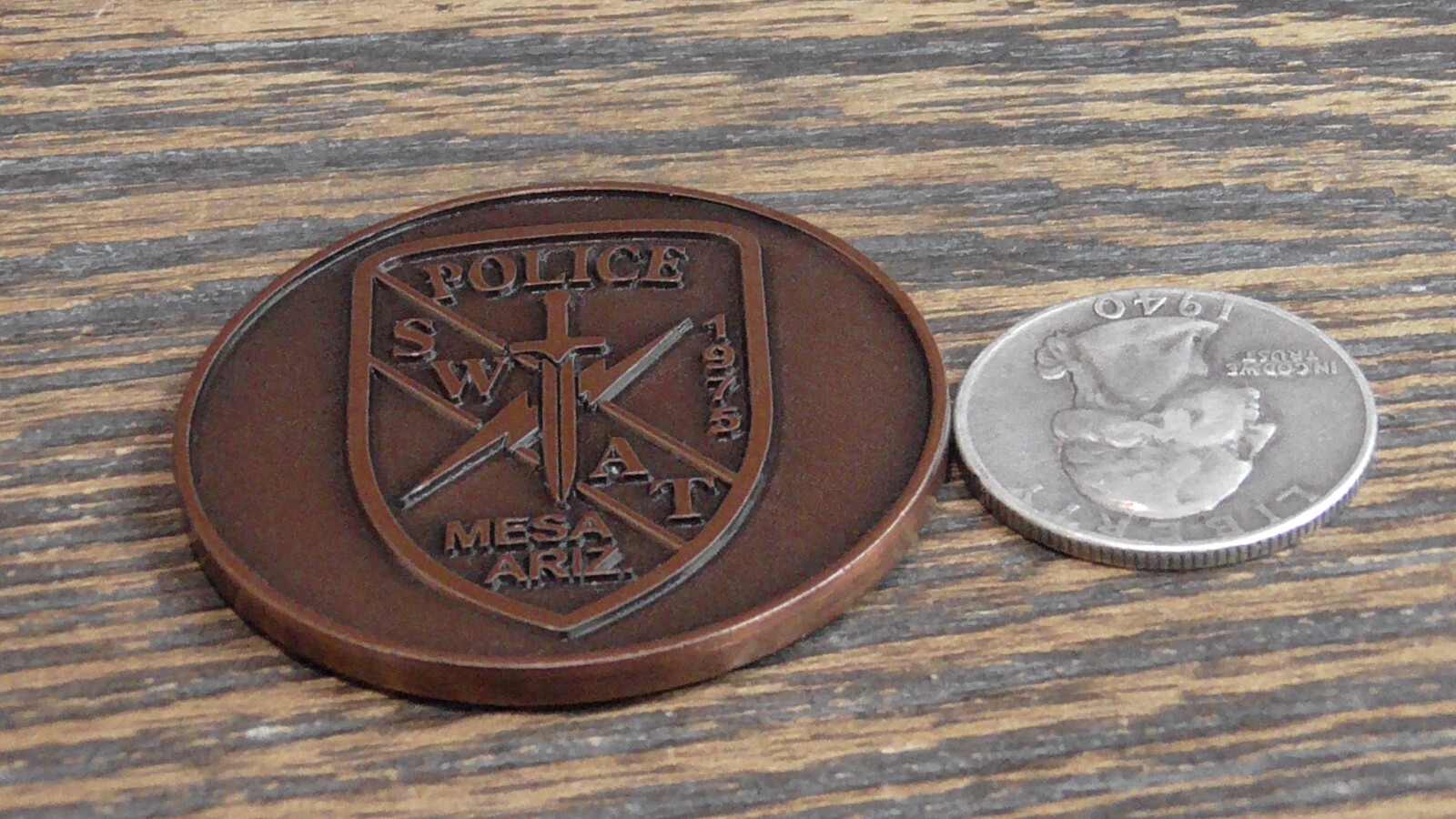 Mesa Arizona Police Department SWAT Team Challenge Coin #460X | eBay