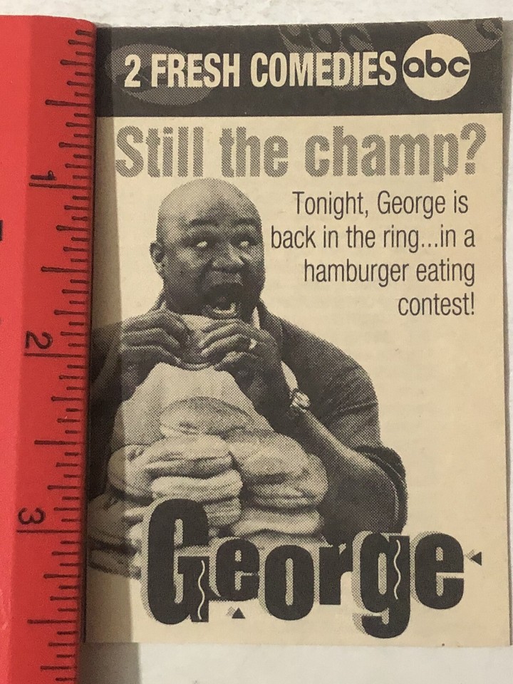 George Tv Guide Print Ad George Foreman TPA18 | eBay
