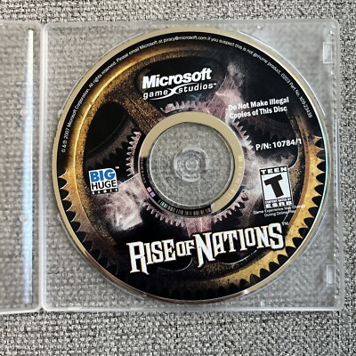 Rise of Nations (PC Game CD-ROM) World Strategy Windows XP/2000/ME/98 ...