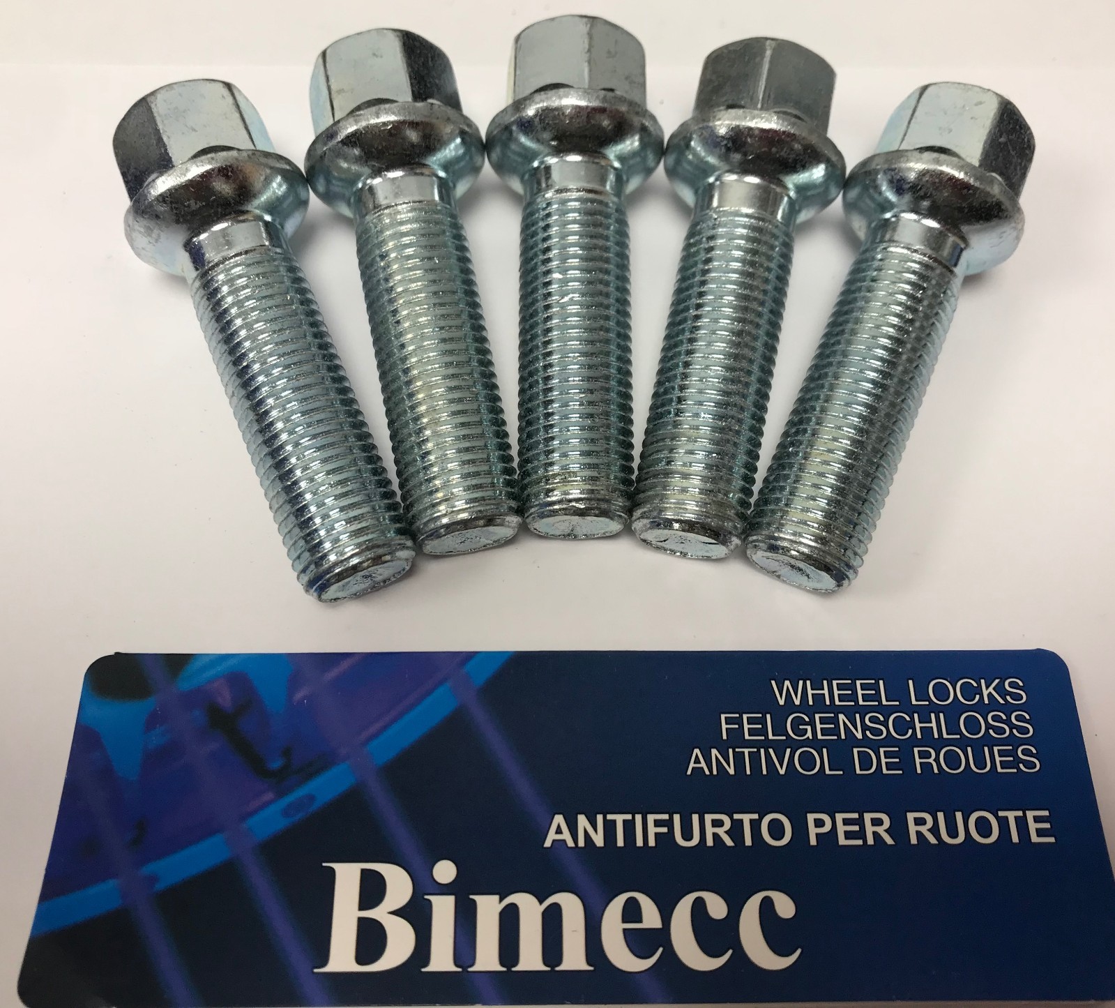 ALLOY WHEEL BOLTS M14X1.5 X 5 R14 OE RADIUS 45mm THREAD FOR MERCEDES ...