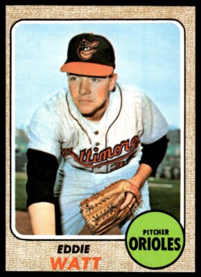 1968 Topps Eddie Watt Baltimore Orioles #186 *Set Break | eBay