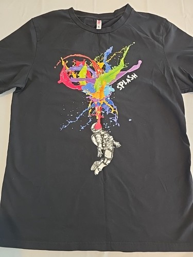 Fifth loop young men shirt graphic astronaut splash size S black Short ...