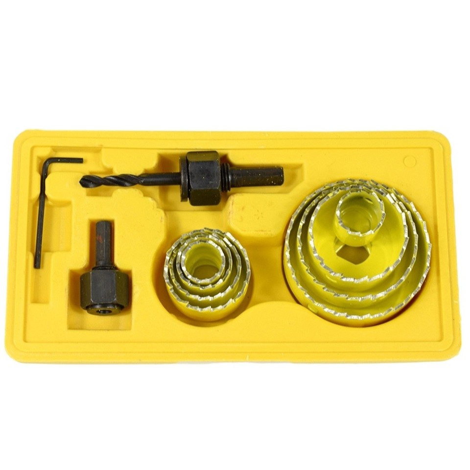 11PCS Hole Drill Bits Hole Punchers Wood Working Tool Set for Plank ...