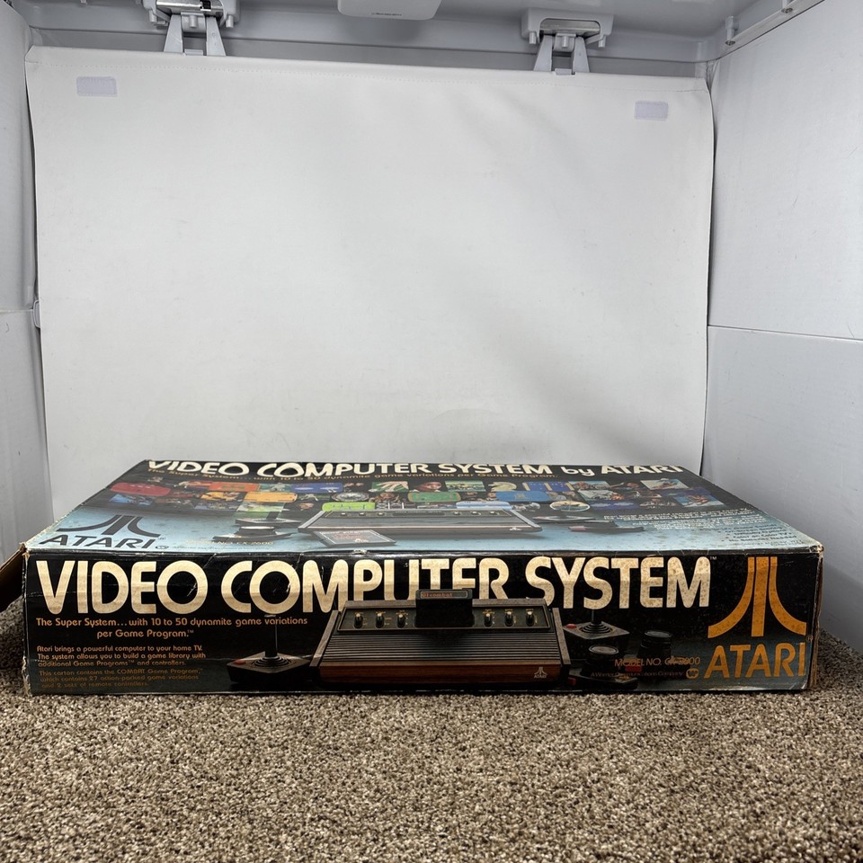 Atari 2600 Heavy Sixer Console In Box Chess Piece Box Tested Works ...