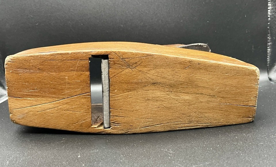 COFFIN BLOCK PLANE-ANTIQUE HAND TOOL W FRED STONES BLADE (SHEFFIELD ENG ...