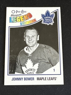 2010-11 O Pee Chee Marquee Legend 593 Johnny Bower Toronto Maple Leafs ...