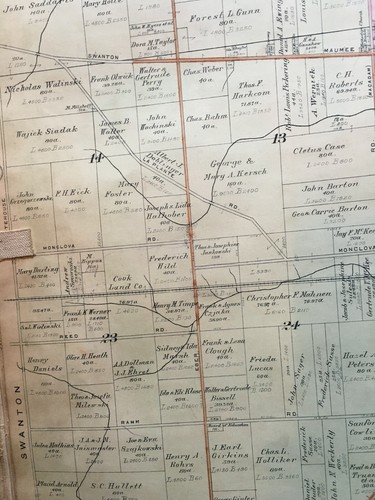 1924 MONCLOVA TOWNSHIP LUCAS COUNTY OHIO SWANTON TWP TO MAUMEE CITY ...