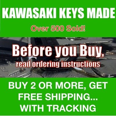 Kawasaki Atv SxS Cut to Code Spare Replacement Keys Made READ ...
