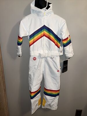 NWT Youth XL Tipsy Elves Sunrise Shredder Snow Ski Suit 70’s Retro ...