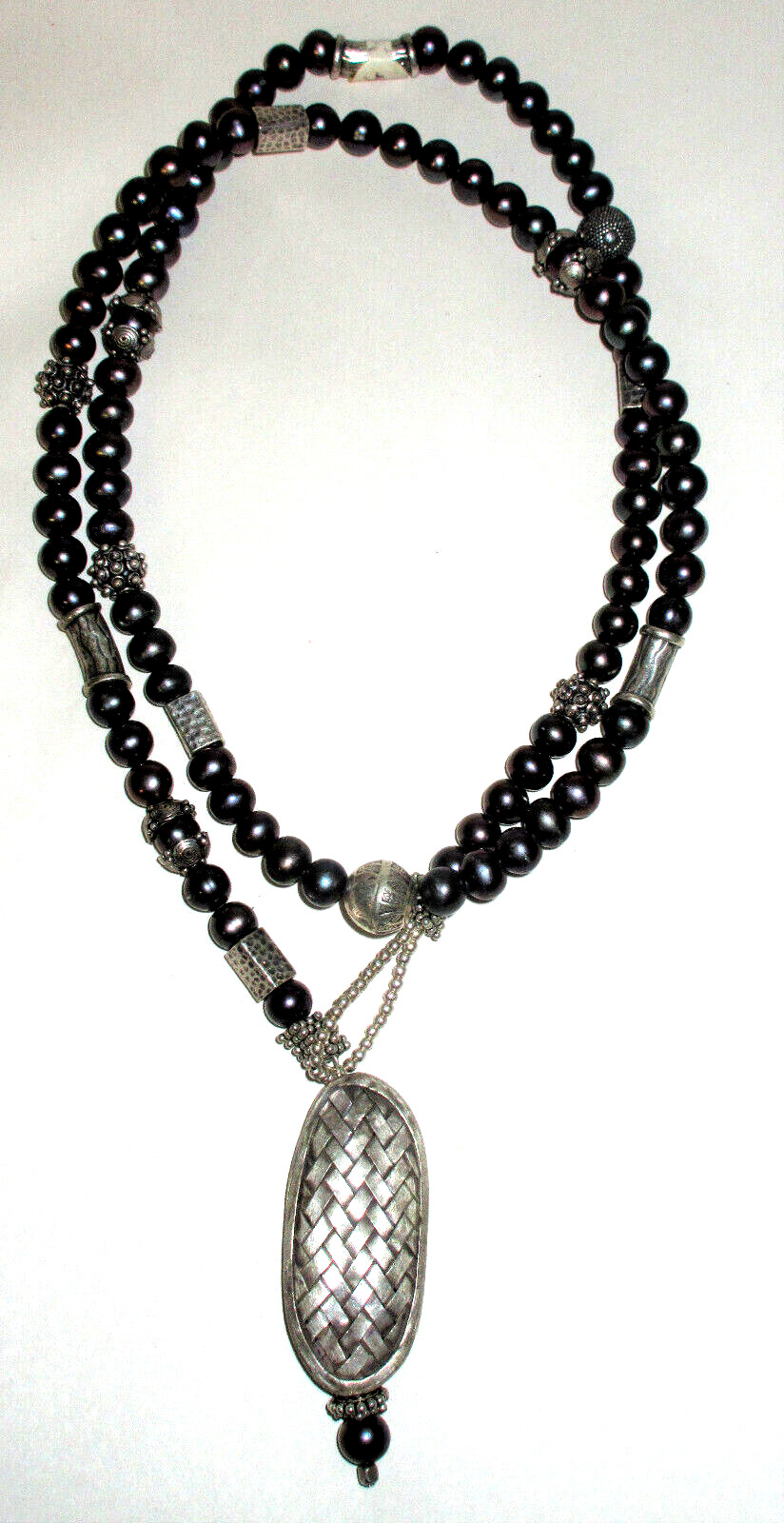 GENUINE BLACK PEARL NECKLACE STRAND STRING GORGEOUS … - Gem