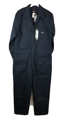 Dickies Mens Basic Blended Dark Blue Coveralls Size XL R | eBay