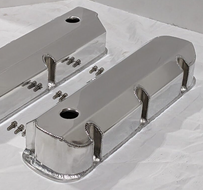 Ford Mercury Fabricated Aluminum TALL Rocker Covers 289 302 351W Valve ...