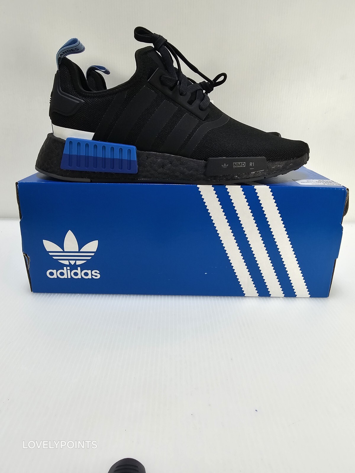 ADIDAS ORIGINALS NMD_R1 Core Black Royal Blue MEN'S Casual Shoes IF8029 ...