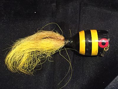 Antique Vintage Wooden Popper Fishing Lure | eBay