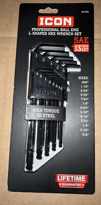 ICON Professional Ball End 13pc Metric ,L-shaped Hex Wrench Set ,high ...