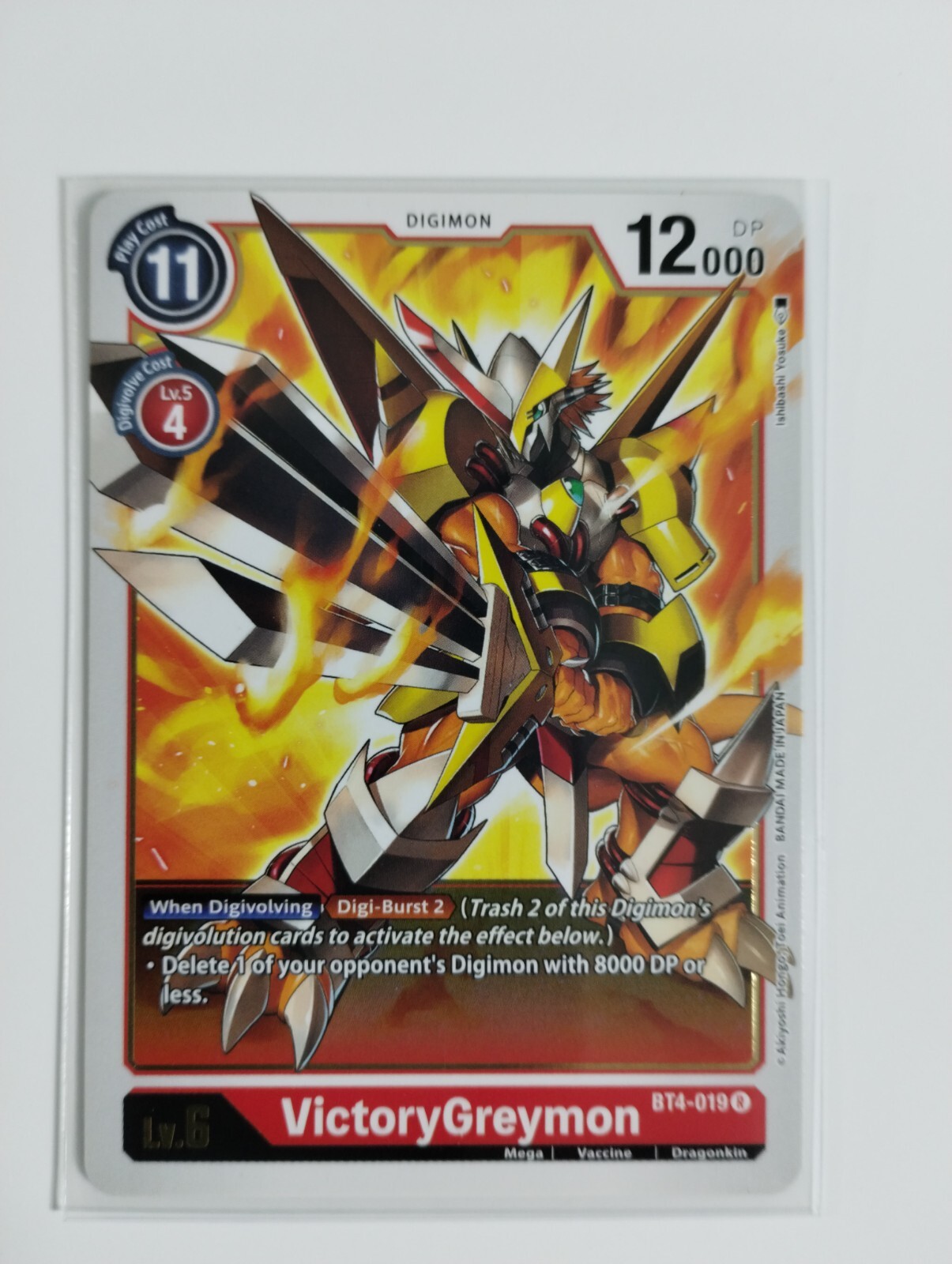 Digimon TCG *VictoryGreymon* BT4-019 Rare Red | eBay