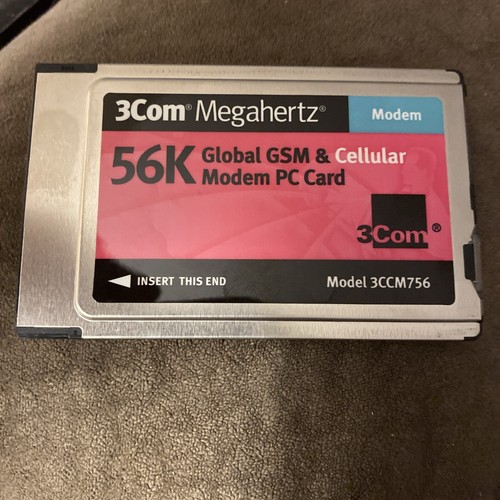 3Com Megahertz 56K Global GSM & Cellular Modem PC Card Model 3CCM756 | eBay