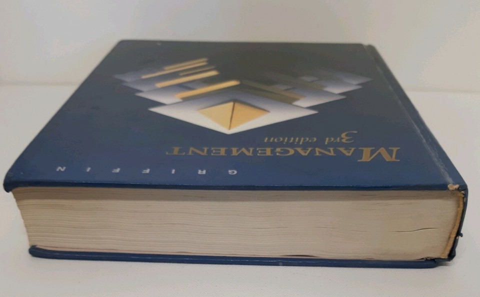 Management Textbook Griffin 3rd Edition 1990 Book Vtg 90s Manager Role ...