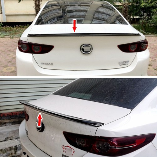 Unpainted Fit For Mazda 3 4th Sedan Rear Trunk Spoiler Ducktail Look ...