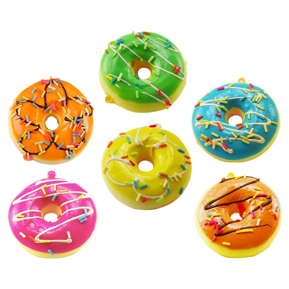 6 Pcs Realistic Fake Food Donuts Decor Desserts Artificial Models ...