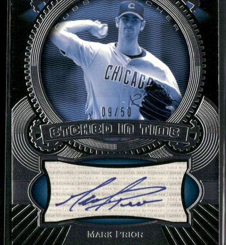 2004 Upper Deck Etchings - Etched in Time Autographs Mark Prior #ET-MP ...
