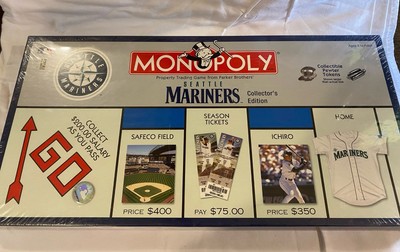 Monopoly Seattle Mariners MLB Collector's Edition Board Game 2001 ...