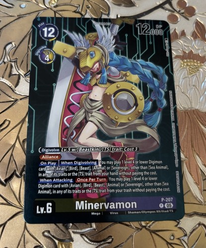 Digimon Card Game Hackers' Slumber Minervamon Box Topper Promo P-207 | eBay