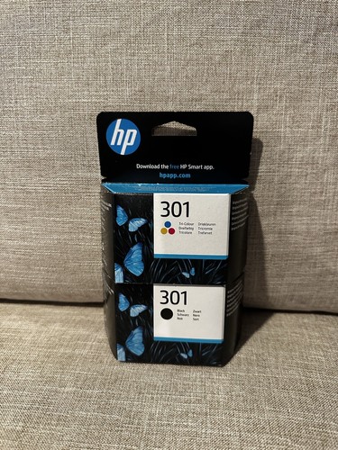 HP 301 Original Ink Cartridges, CH562EE Black and Tri-Colour, Multipack ...