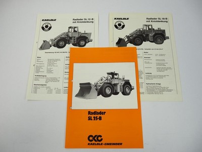 3 Prospekte Kaelble Gmeinder SL 12 18 25 B Radlader 1977/80 | eBay