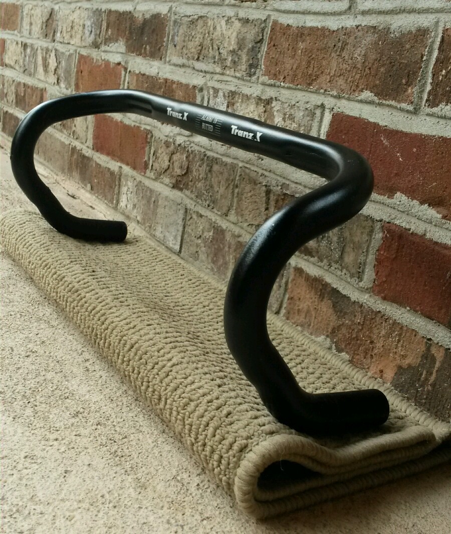 Tranz X Black AL6061 T6 Drop Handlebars Anatomical Ergo 42cm Bars Road ...