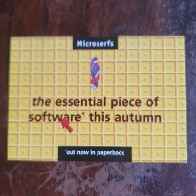 Microserfs by Douglas Coupland. Book Promo Postcard, Unposted. Flamingo ...