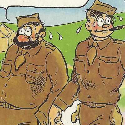 Vintage 1943 Military Humor Funny Postcard Smoking Cigar General Army ...