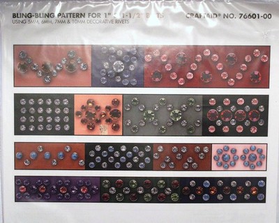 TANDY LEATHER Craftool CRAFTAID 76601-00 BLING-BLING PATTERN 1" & 1-1/2 ...