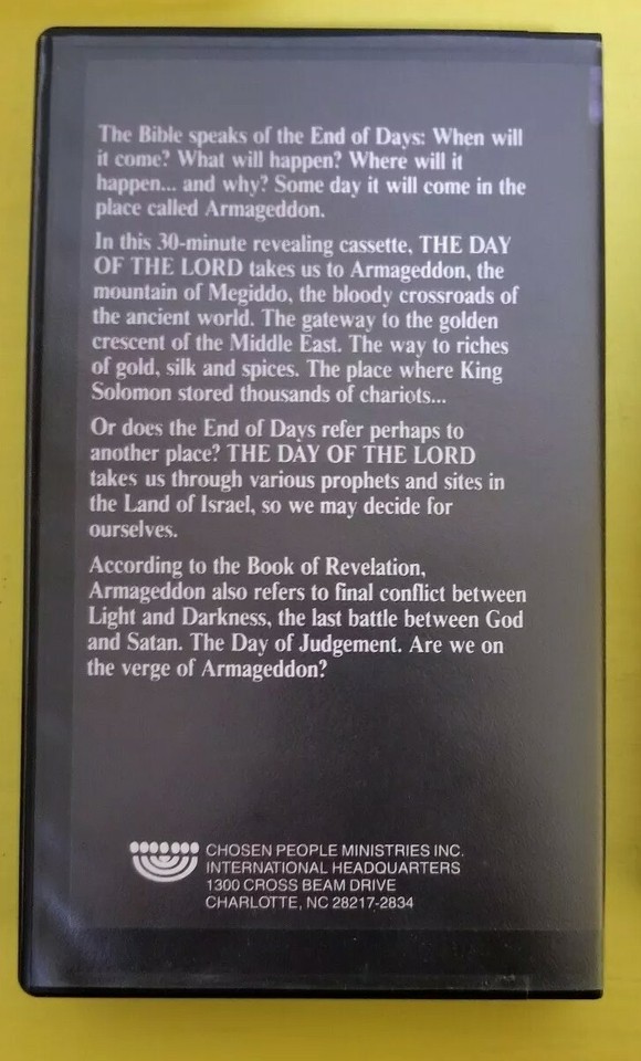 ARMAGEDDON - THE RETURN OF THE MESSIAH CHOSEN PEOPLE MINISTRIES ...