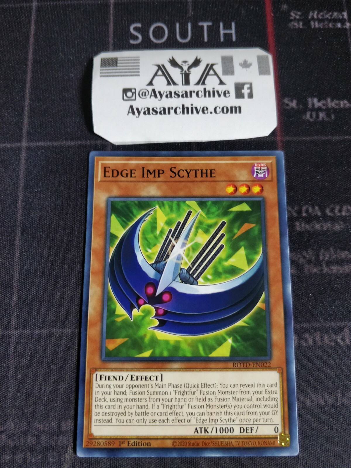 3X Edge Imp Scythe - ROTD-EN022 - Common - 1st Edition Near Mint ...