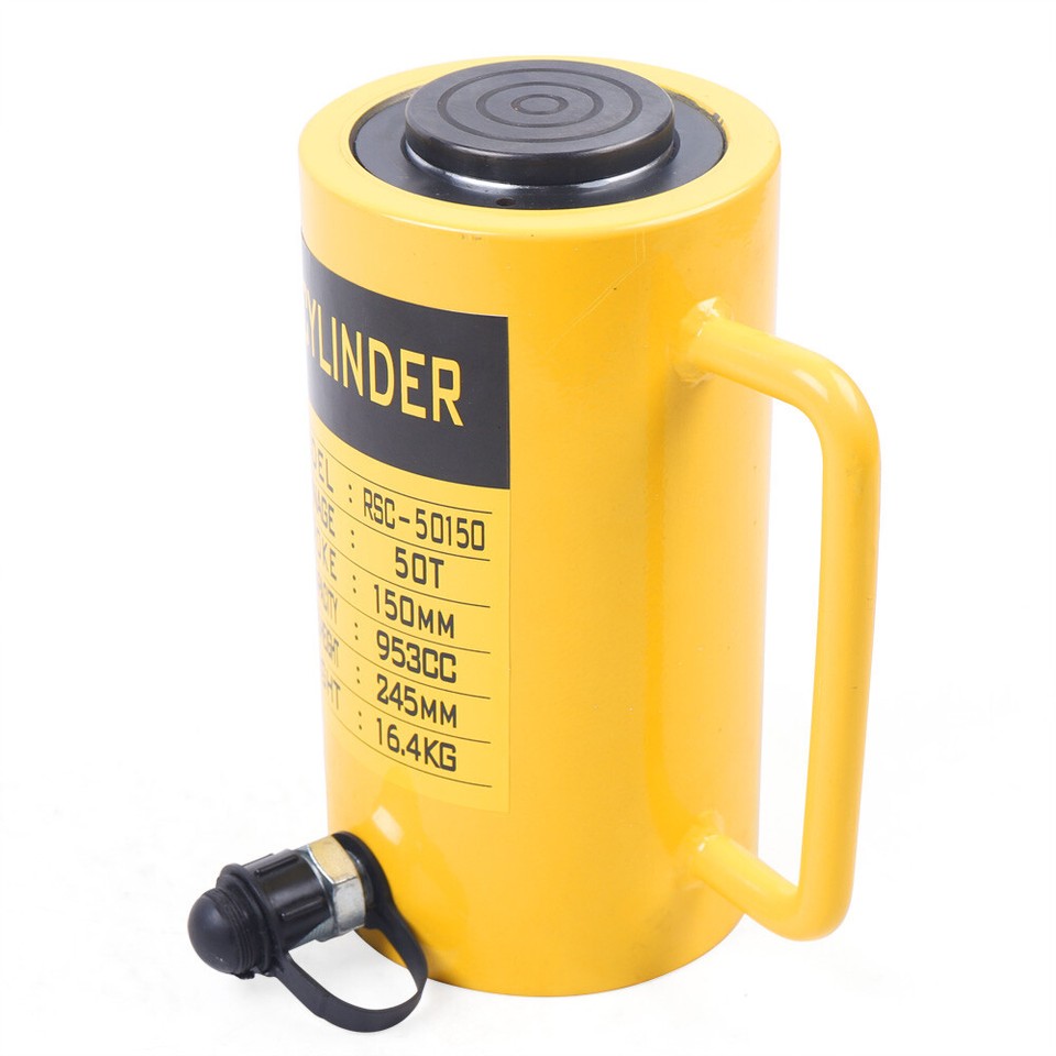 Hydraulic Cylinder 20/50 Ton Jack Single Acting 4 in, 6 in Stroke Solid ...