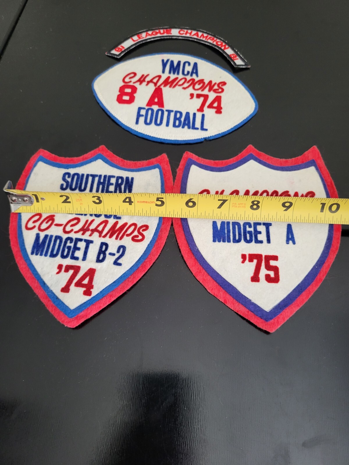 RARE Vintage Lot Of 4 YMCA Champions Football Patches 1974-1981 | eBay