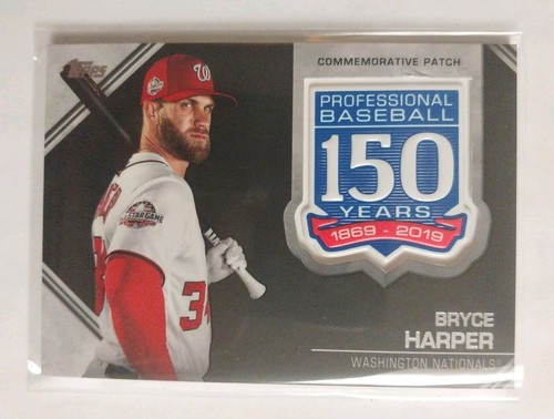 2019 TOPPS SERIES 2 BRYCE HARPER 150 YEARS COMMEMORATIVE PATCH #AMP-BH ...