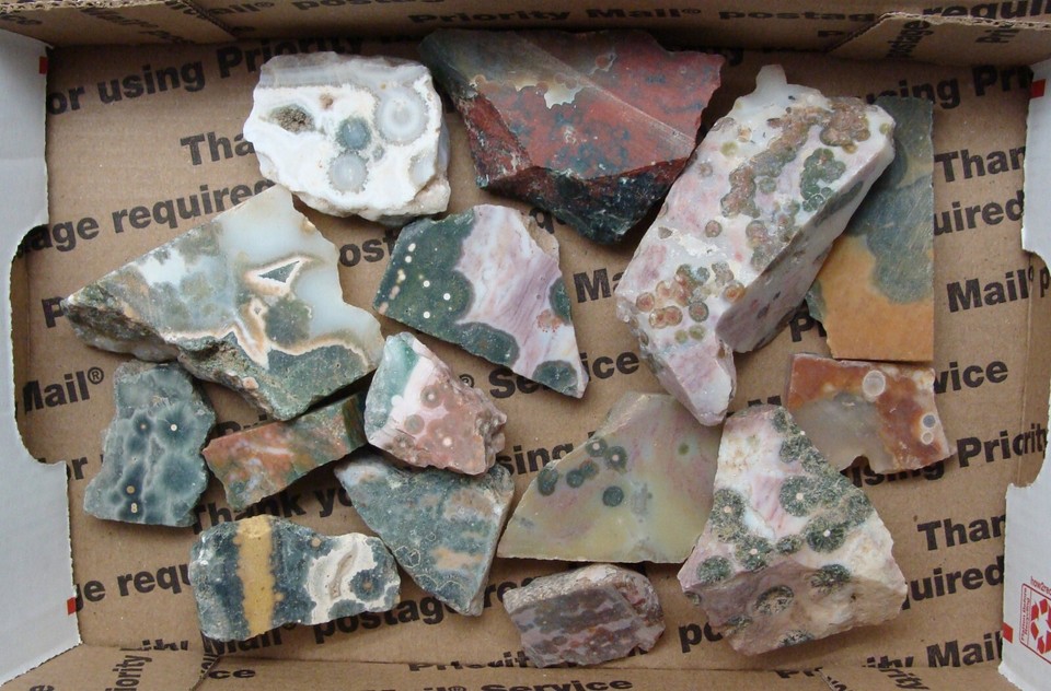 One Pound Small Ocean Jasper Rough from Madagascar Tumble Cabochons or ...