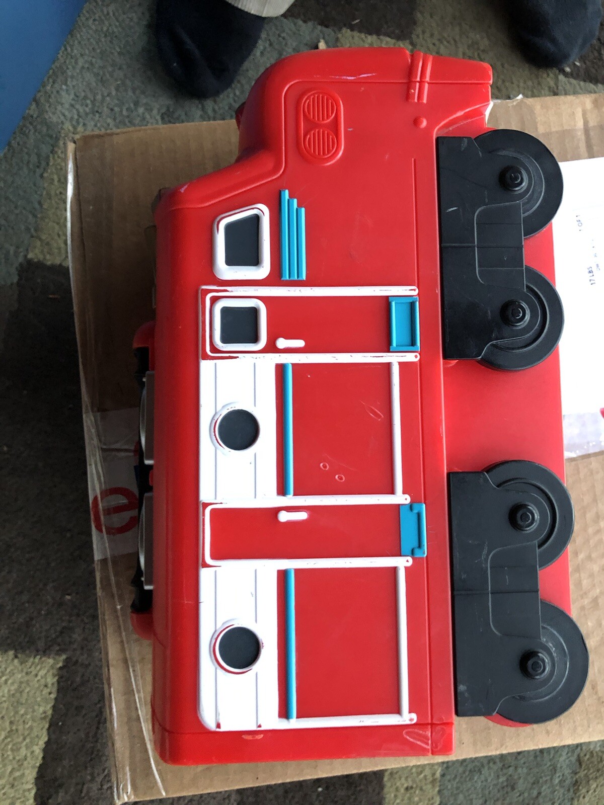 TOMY 2015 Chuggington Red Toy Plastic Train Carrying Storage Case 11 ...