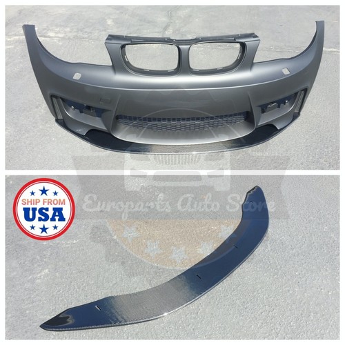 E82 CARBON FIBER FRONT LIP SPLITTER *ONLY FOR 1M & 1 SERIES WITH 1M ...