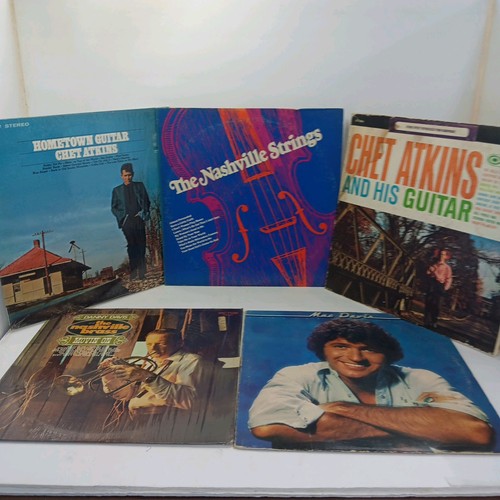 Lot Of 5 Country Mac Davis Chet Aktins Danny Davis Nashville Best LP G ...