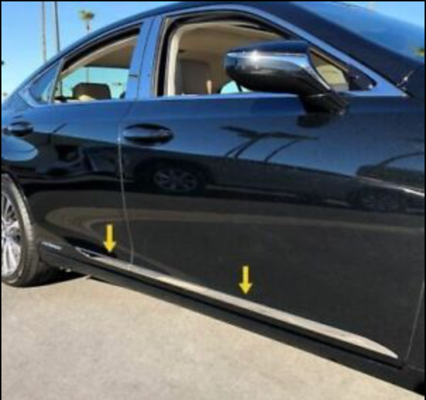 For 2019-2025 Lexus ES350 Lower Body Side Accent Trim Moulding 4PC | eBay