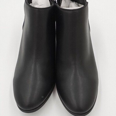 Style & Co. Women's 8M Wileyy Ankle Booties Black Smooth Microsuede | eBay