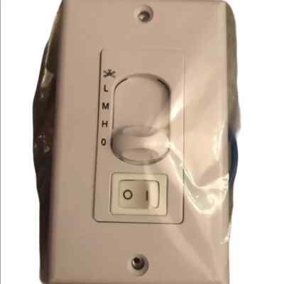 Maxim WASFL-04 Control Switch White Wall Mounted On/Off For Ceiling Fan ...