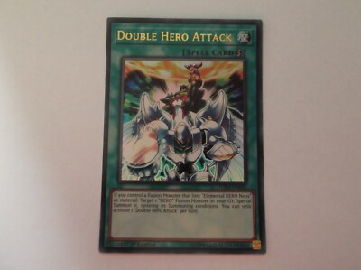Yu-Gi-Oh! "DOUBLE HERO ATTACK" #Spell 1st Edition Trading Card | eBay