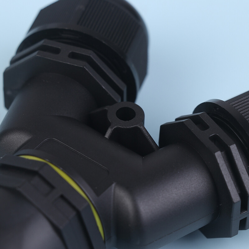 Y-Type Wire Plug 2/3/4/5P Waterproof Cable Connector IP68 Gland Sleeve ...